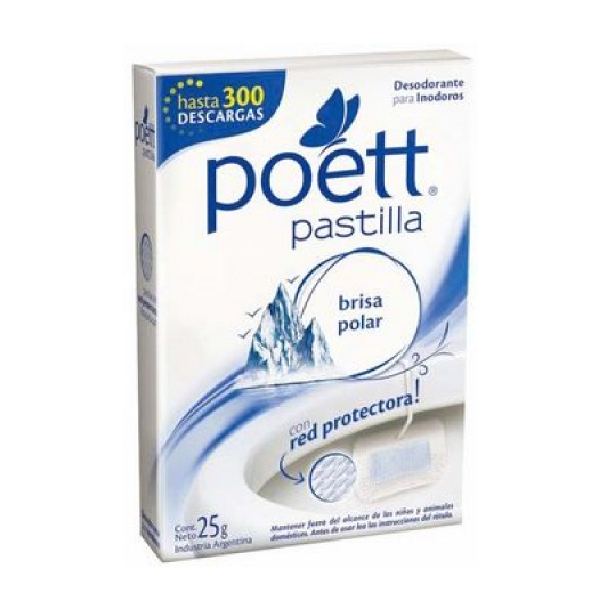 Pastilla Para Inodoro Poett Con Red Brisa Polar X 25 G - Súper El Cóndor